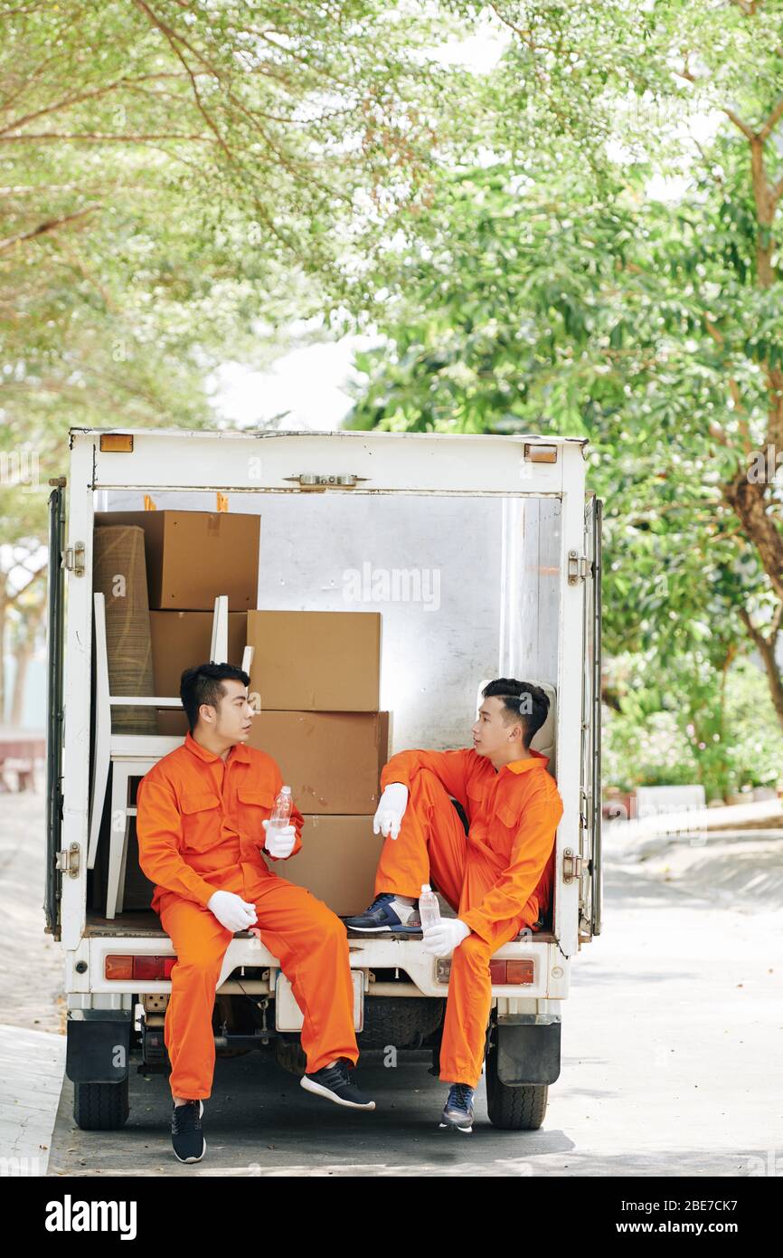 Water distribution vehicle hi-res stock photography and images - Alamy