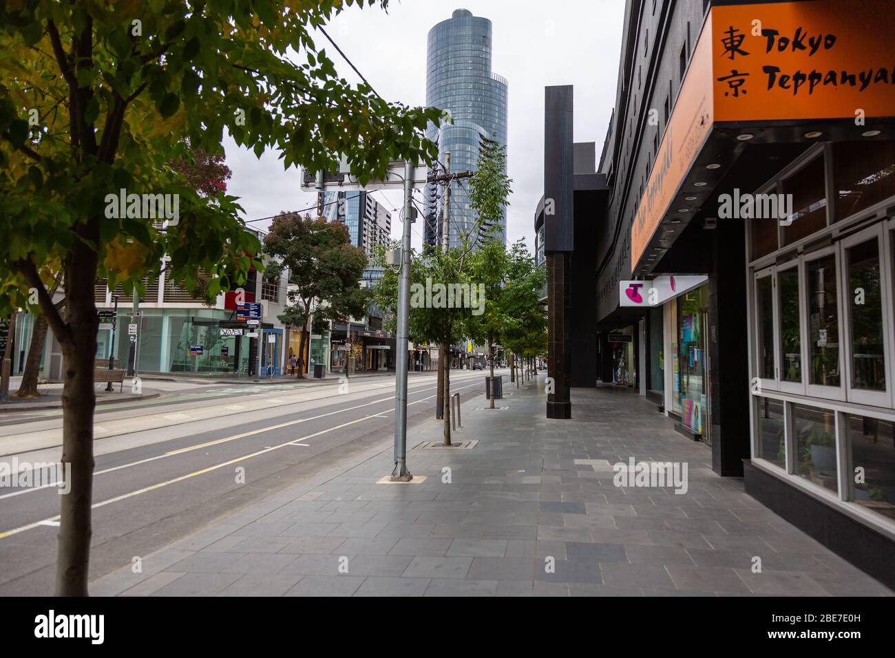 Melbourne, Australia, 12 April, 2020. Melbourne most popular shopping ...