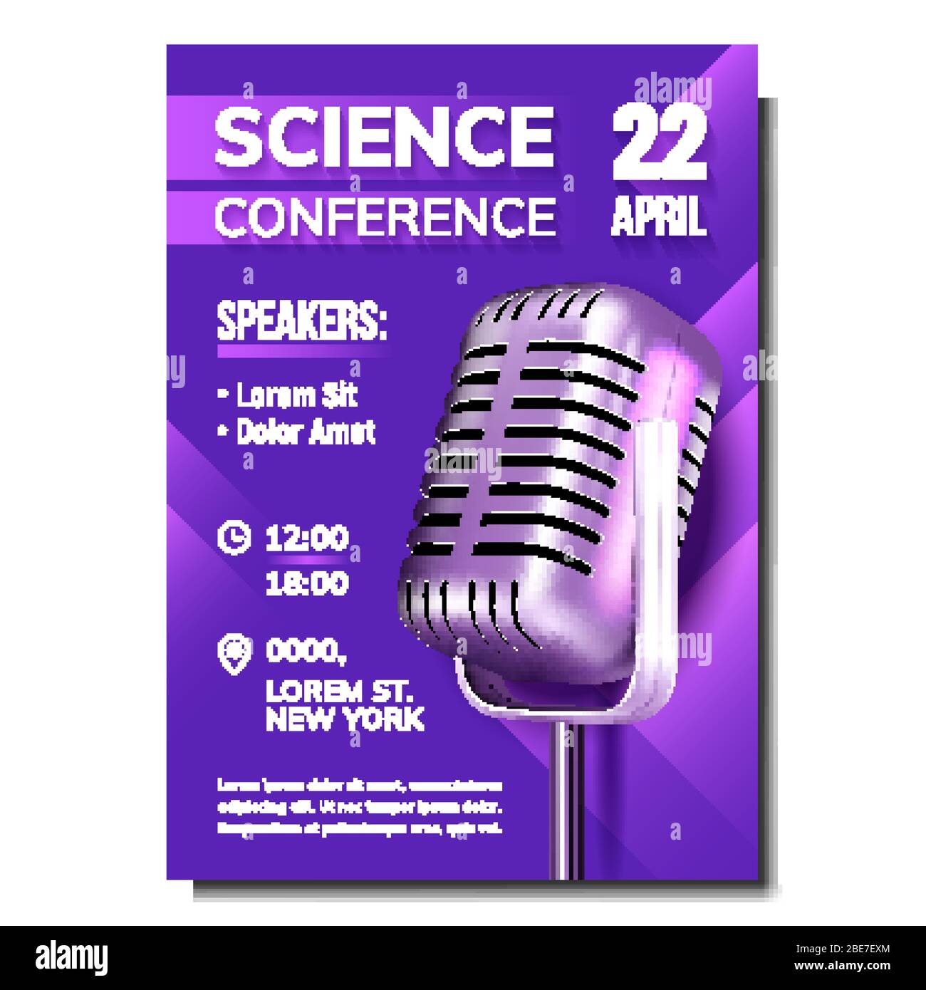 Brochure conference illustration Cut Out Stock Images & Pictures - Alamy