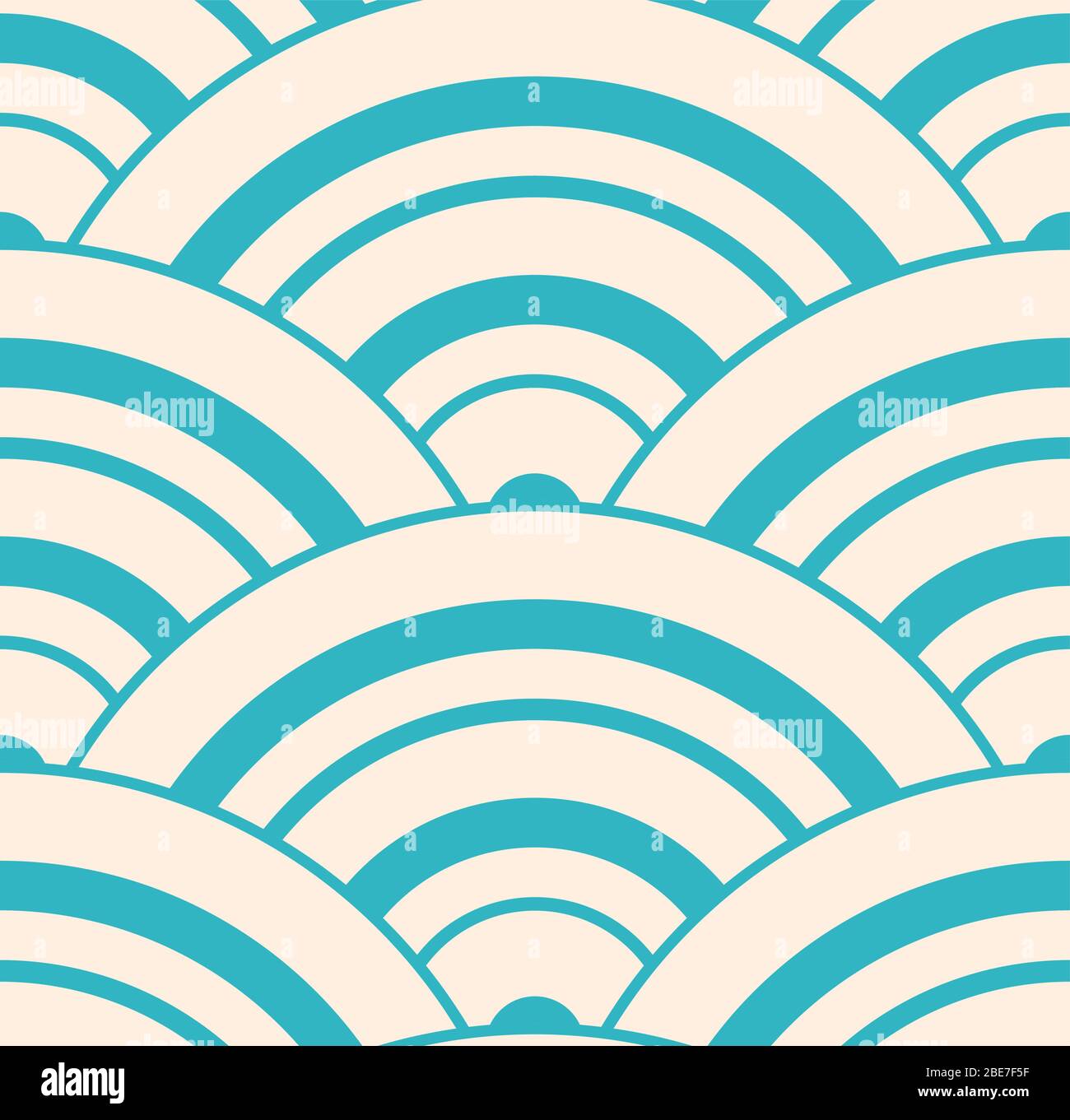 This is a illustration of Japanese pattern of waves Stock Vector Image ...