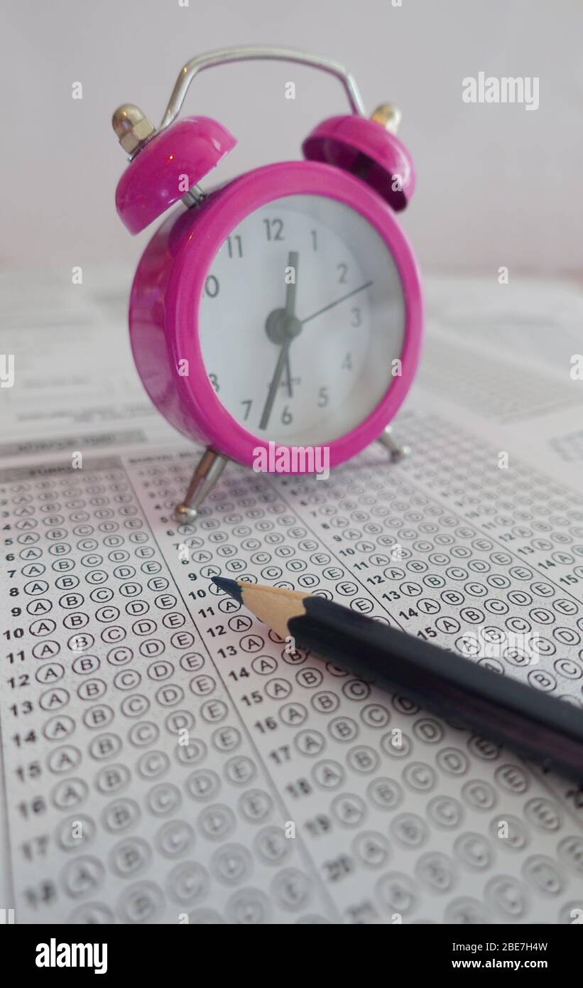 Test paper clock hi-res stock photography and images - Alamy