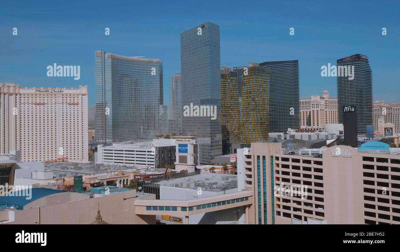 Skyline of Las Vegas strip - aerial view - LAS VEGAS-NEVADA, OCTOBER 11 ...