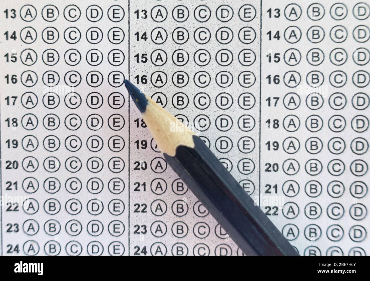 Exam answer sheet paper hi-res stock photography and images - Alamy