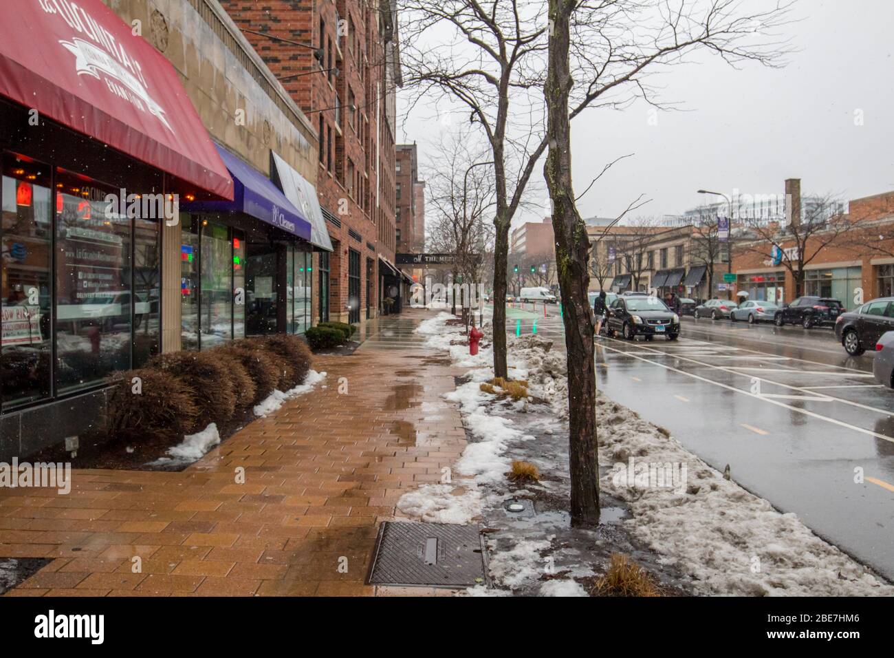 City downtown evanston illinois hi-res stock photography and images - Alamy
