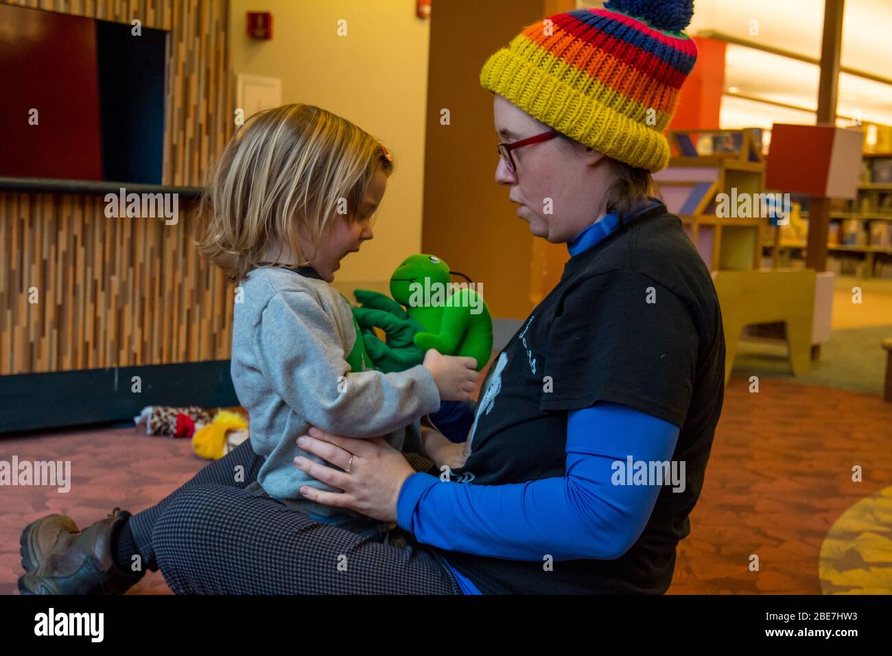 Going to the Public Library with my family Stock Photo - Alamy