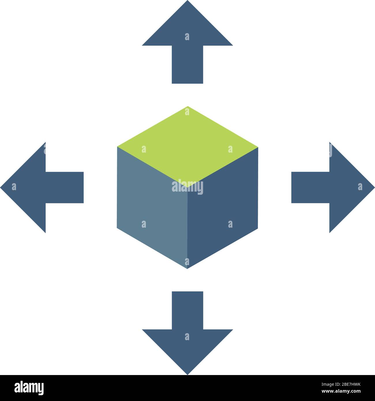 Arrows in four directions Stock Vector Images - Alamy