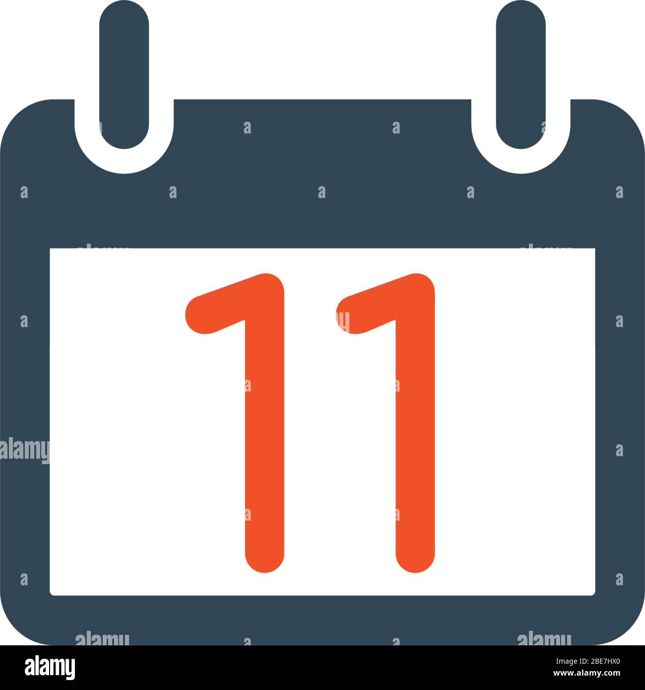 Calendar organizer icon, September 11 reminder icon, meeting symbol ...