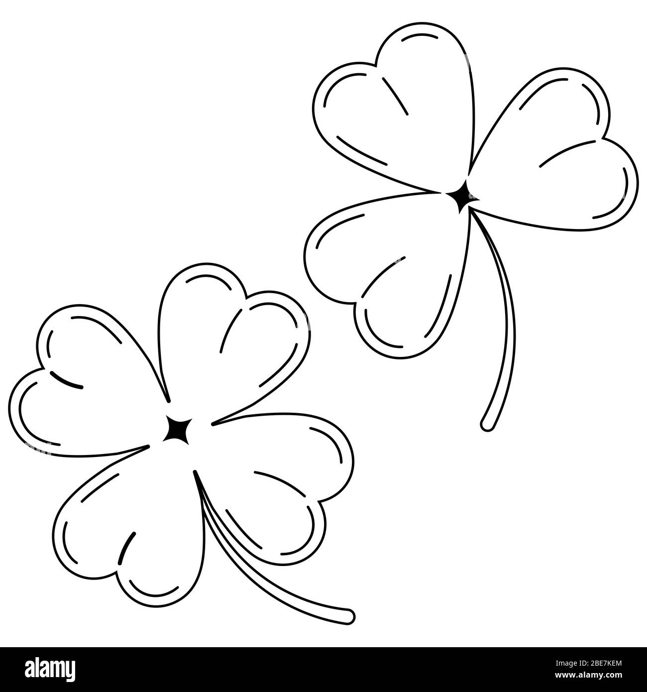 Shamrock Clip Art Black And White