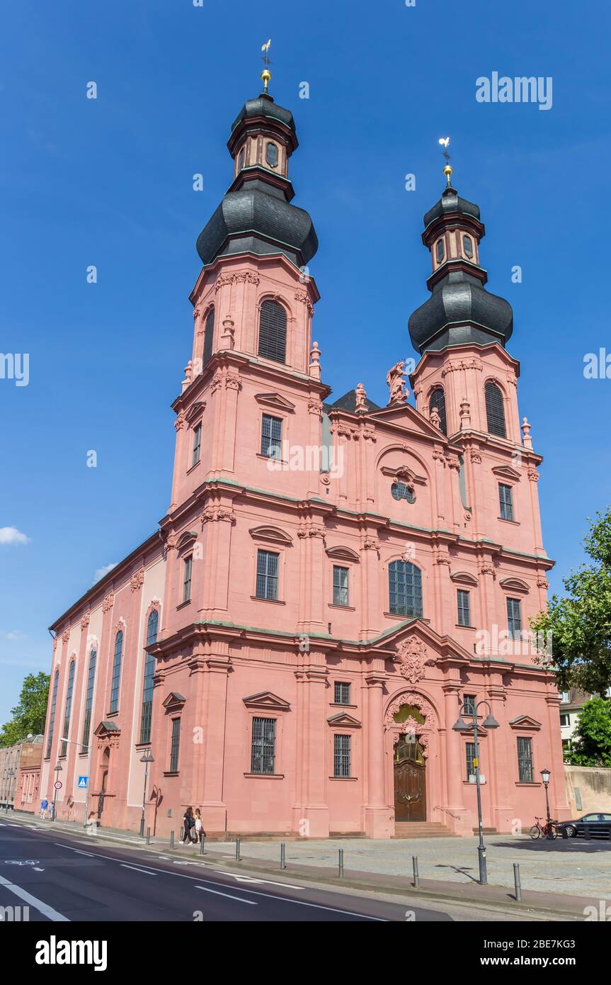 Historic St. Peter church in the center of Mainz, Germany Stock Photo ...