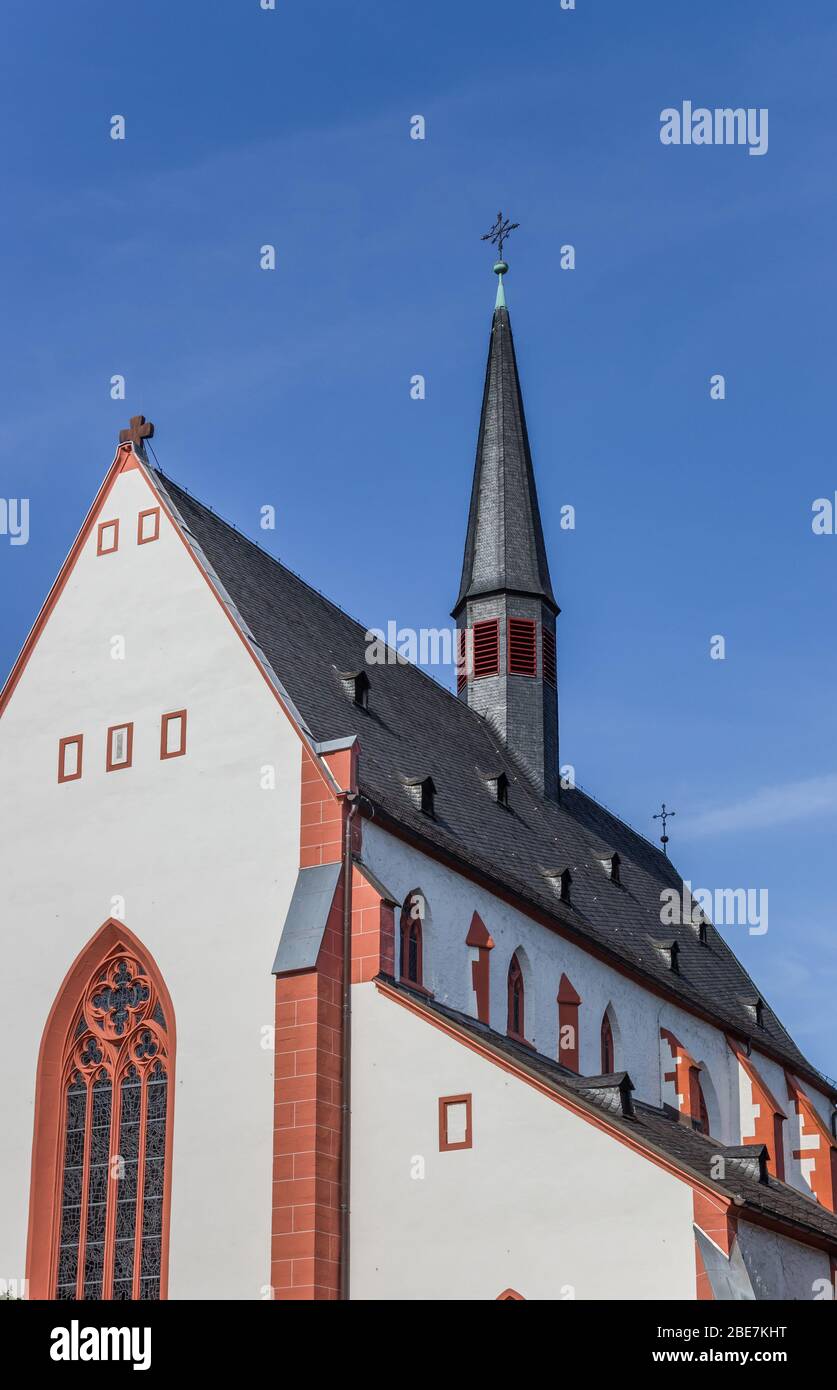 White church in historic city Mainz, Germany Stock Photo - Alamy