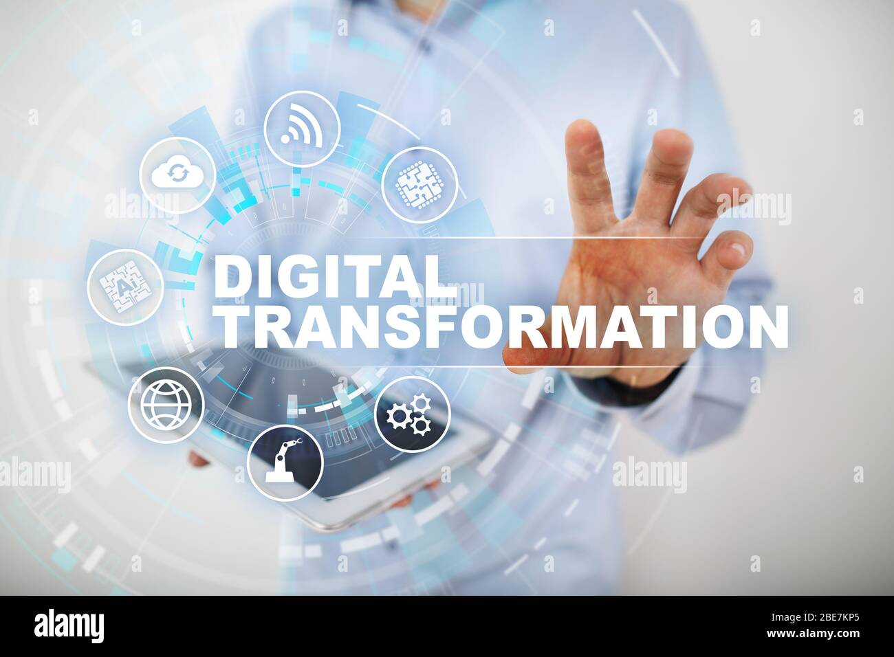Digital transformation, Concept of digitization of business processes ...