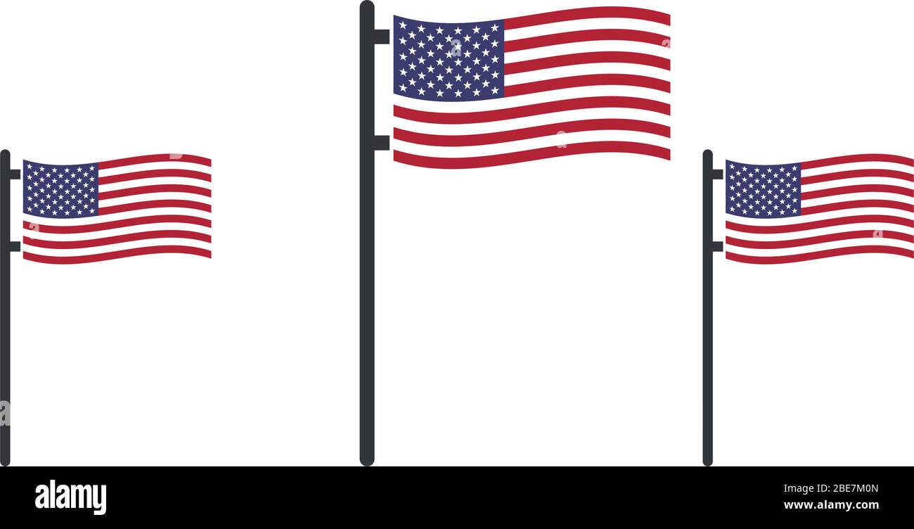 Three flags on flag poles hi-res stock photography and images - Alamy