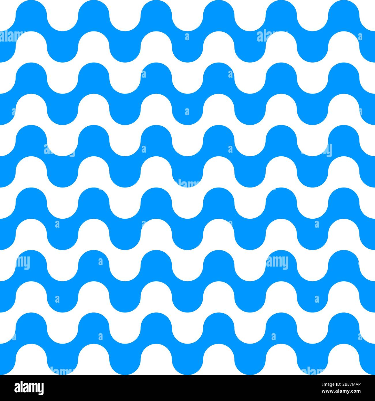 Waves seamless pattern, sea background with blue and white stripes ...