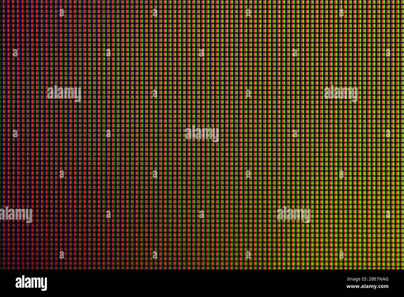 Closeup LED diode from LED computer monitor screen display panel for ...