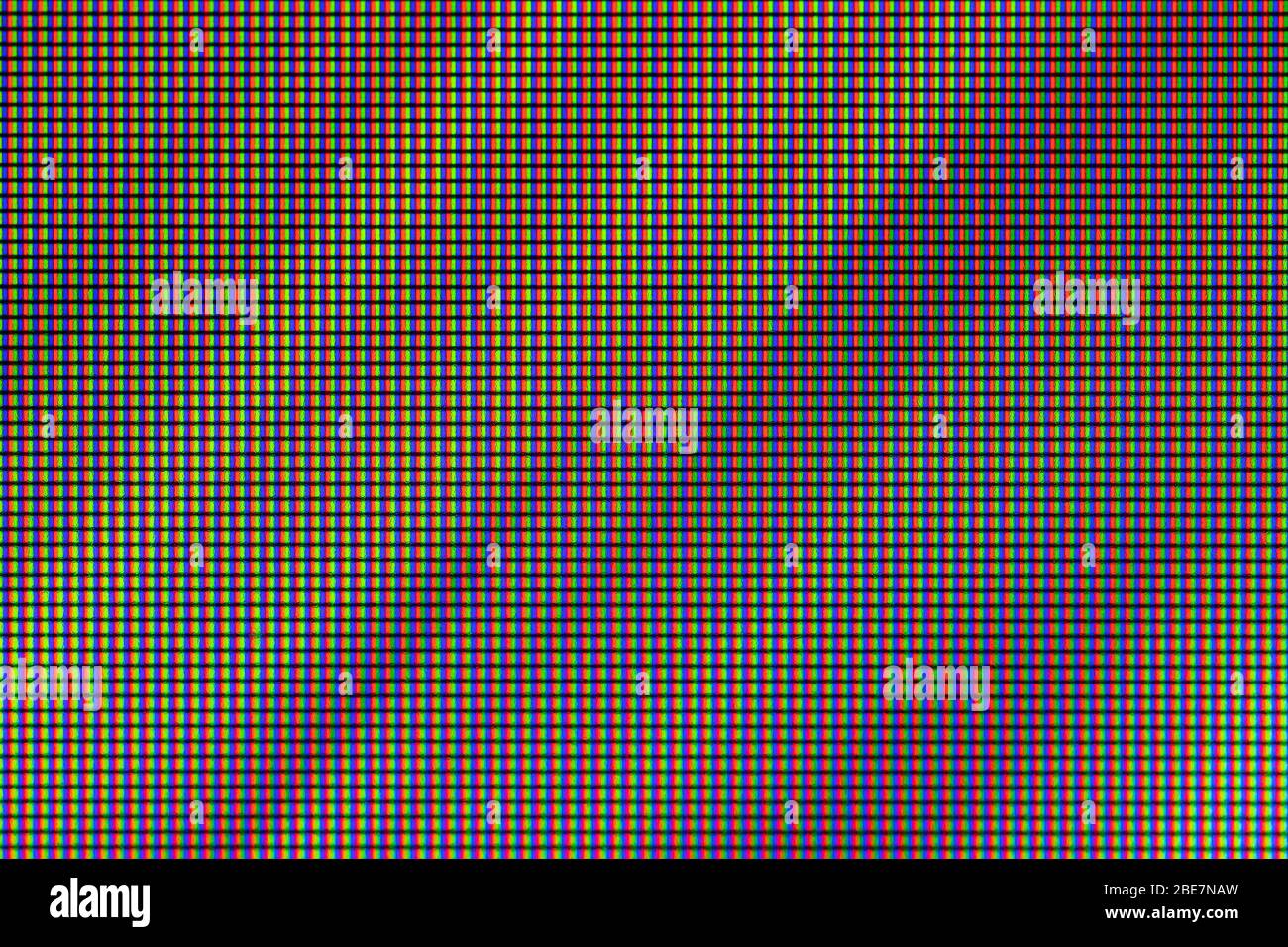 Closeup LED diode from LED computer monitor screen display panel for ...