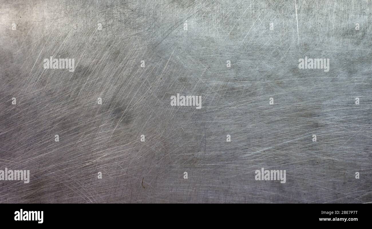 Iron background. There are scratches on the surface of the iron Stock ...