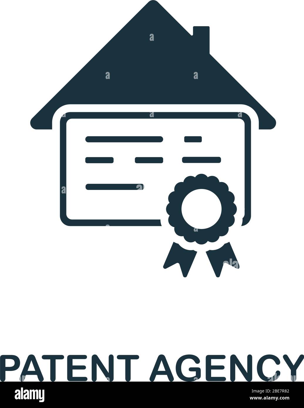 Patent Agency icon. Simple illustration from digital law collection ...