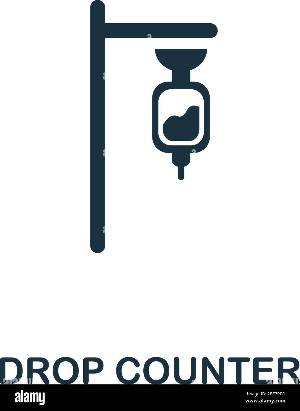 Drop Counter icon set. Four elements in diferent styles from medicine ...