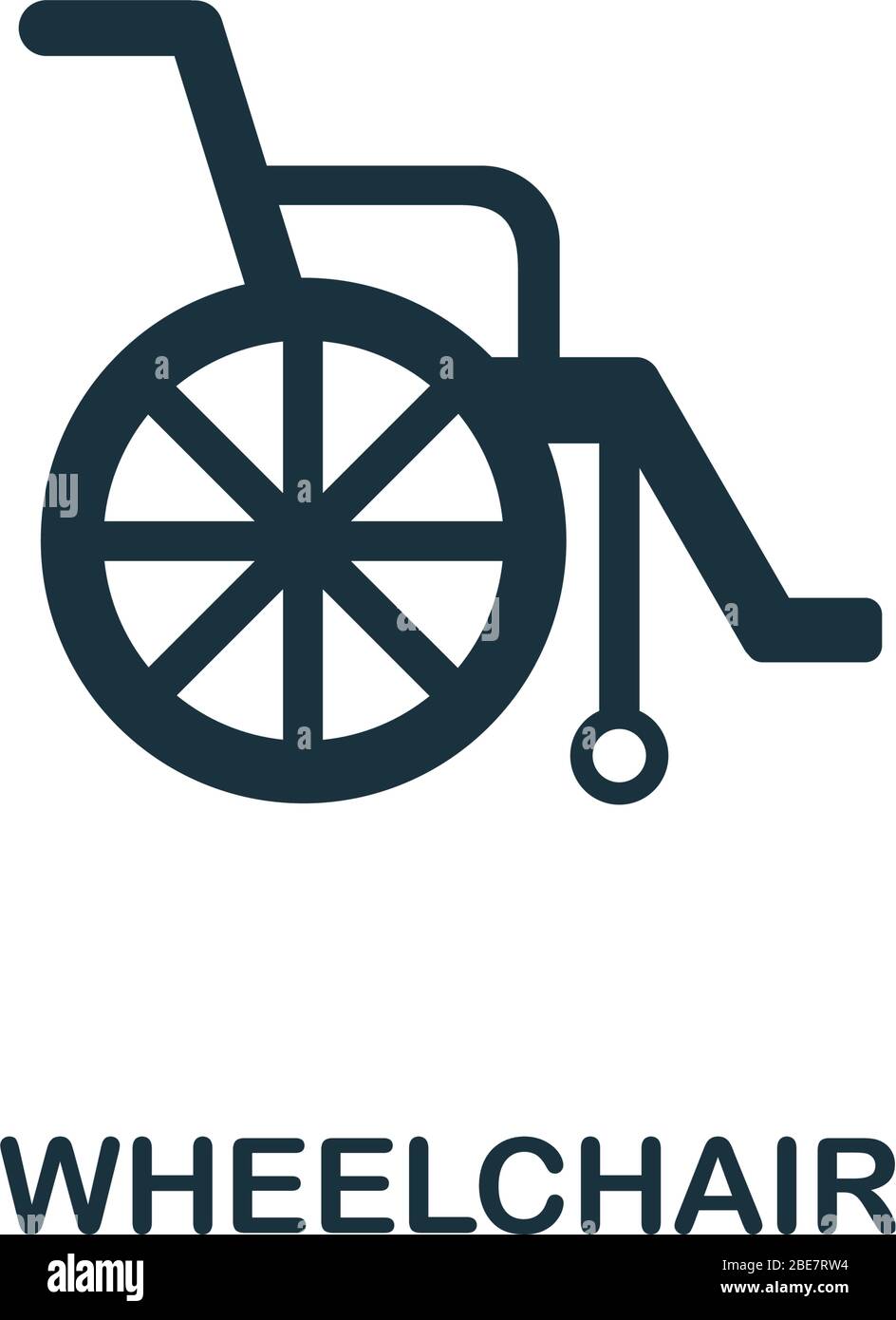 Wheelchair icon set. Four elements in diferent styles from medicine ...