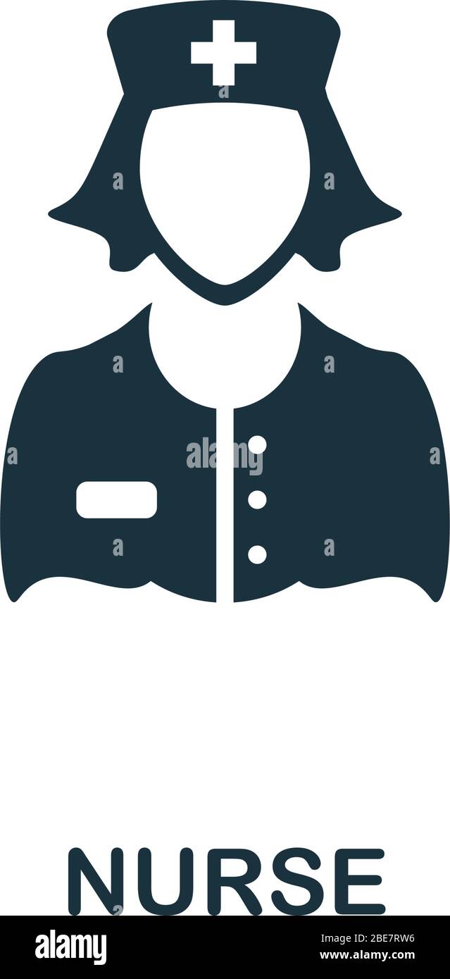 Nurse icon set. Four elements in diferent styles from medicine icons ...