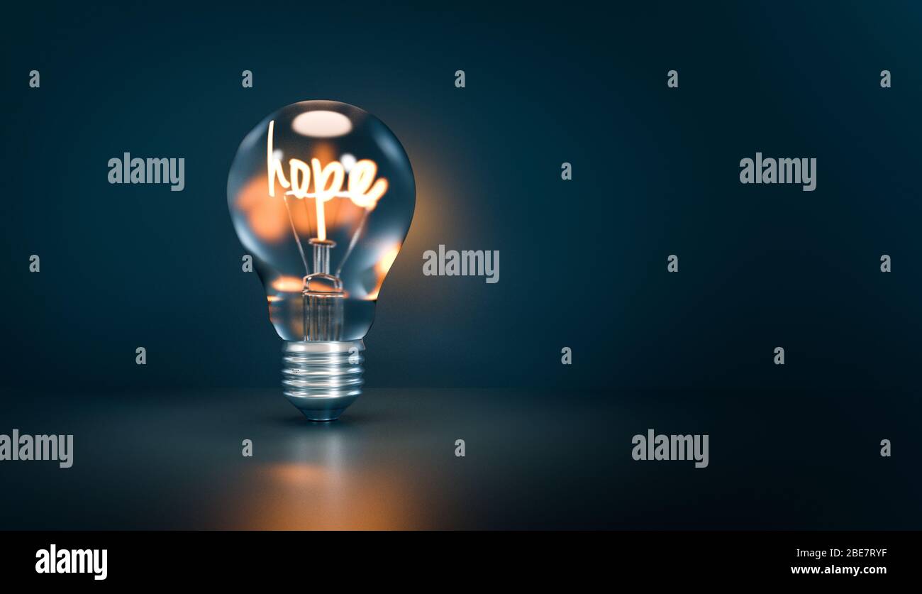 A metaphor about the Hope is the lightning from the desperation ...