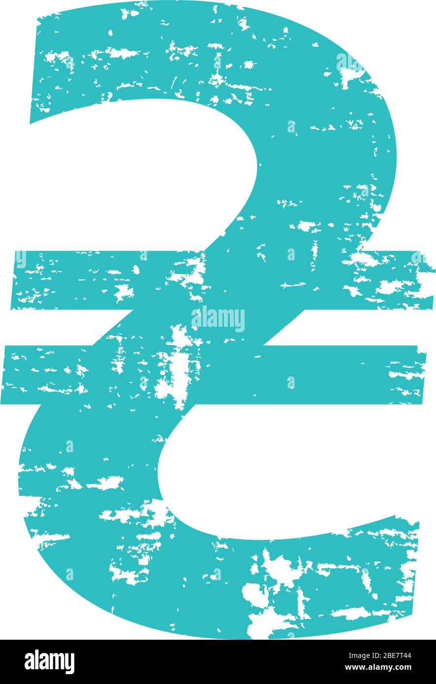 Ukrainian hryvnia money sign. Currency symbol icon with grunge effect ...