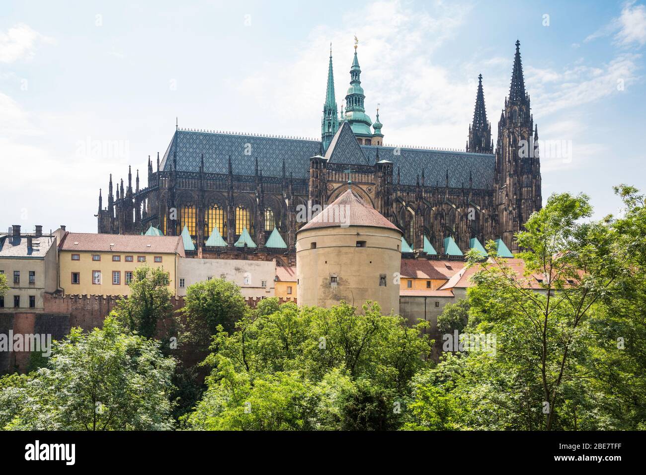 Prague castle hradcany powder tower hi-res stock photography and images ...