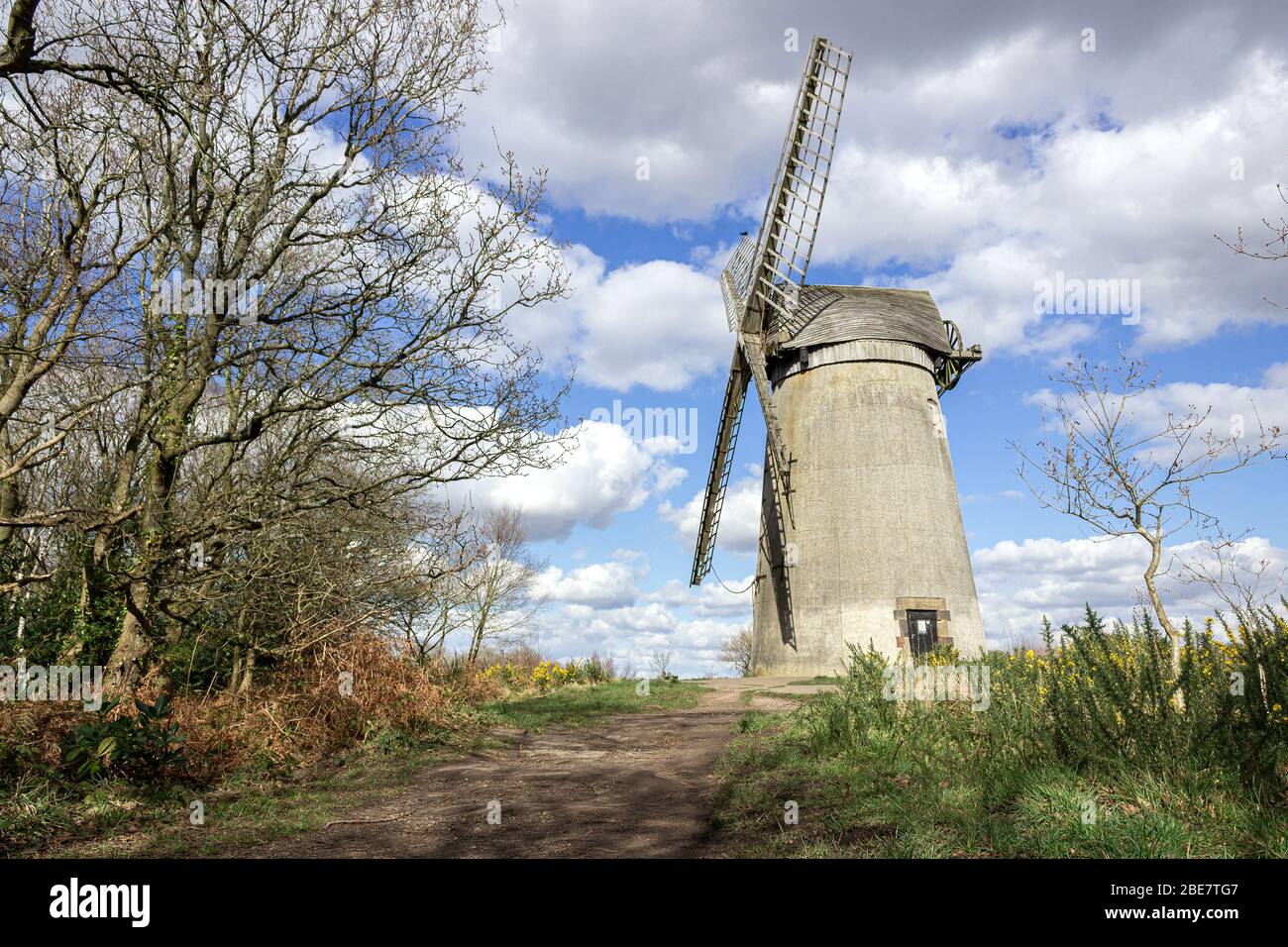 Bidston windmill, historic landmark on Bidston Hill, Wirral Stock Photo ...