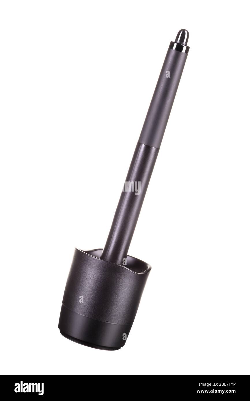 Digital graphic pen with stand isolated on white background with ...