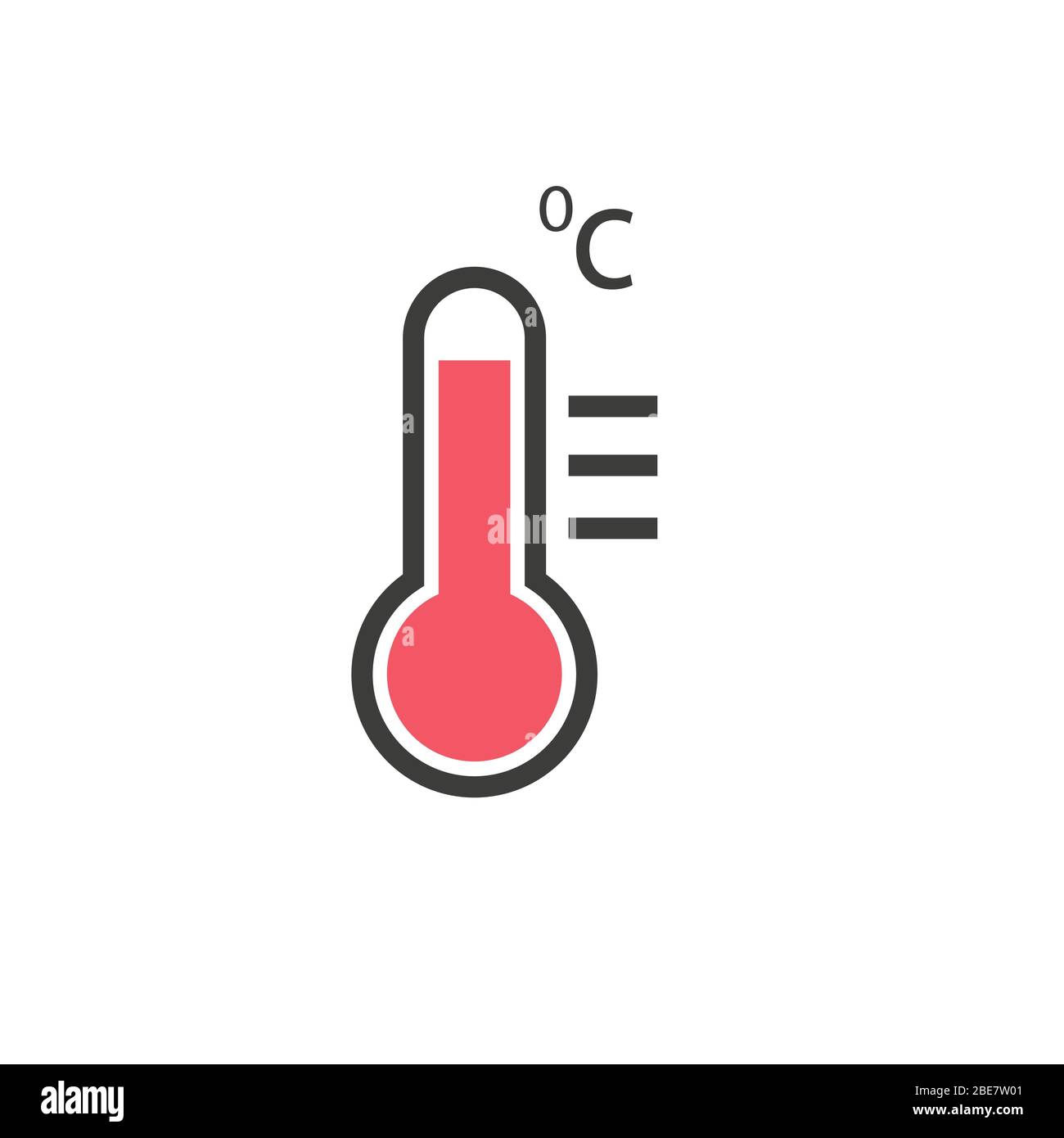 Red termometer icon on white background eps 10 Stock Vector Image & Art ...