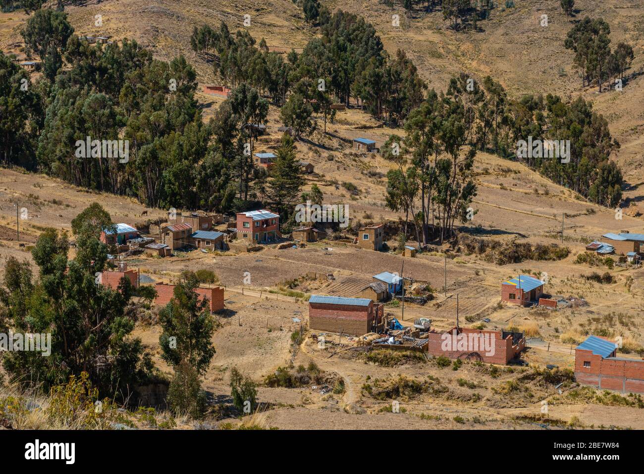Peninsula Huata, Department La Paz, Bolivia, Latin America Stock Photo ...