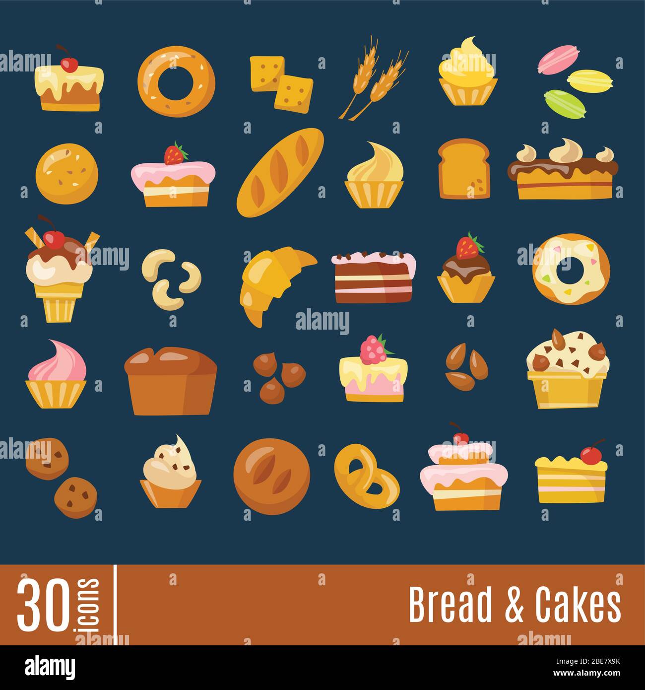 Texture of bread Stock Vector Images - Alamy