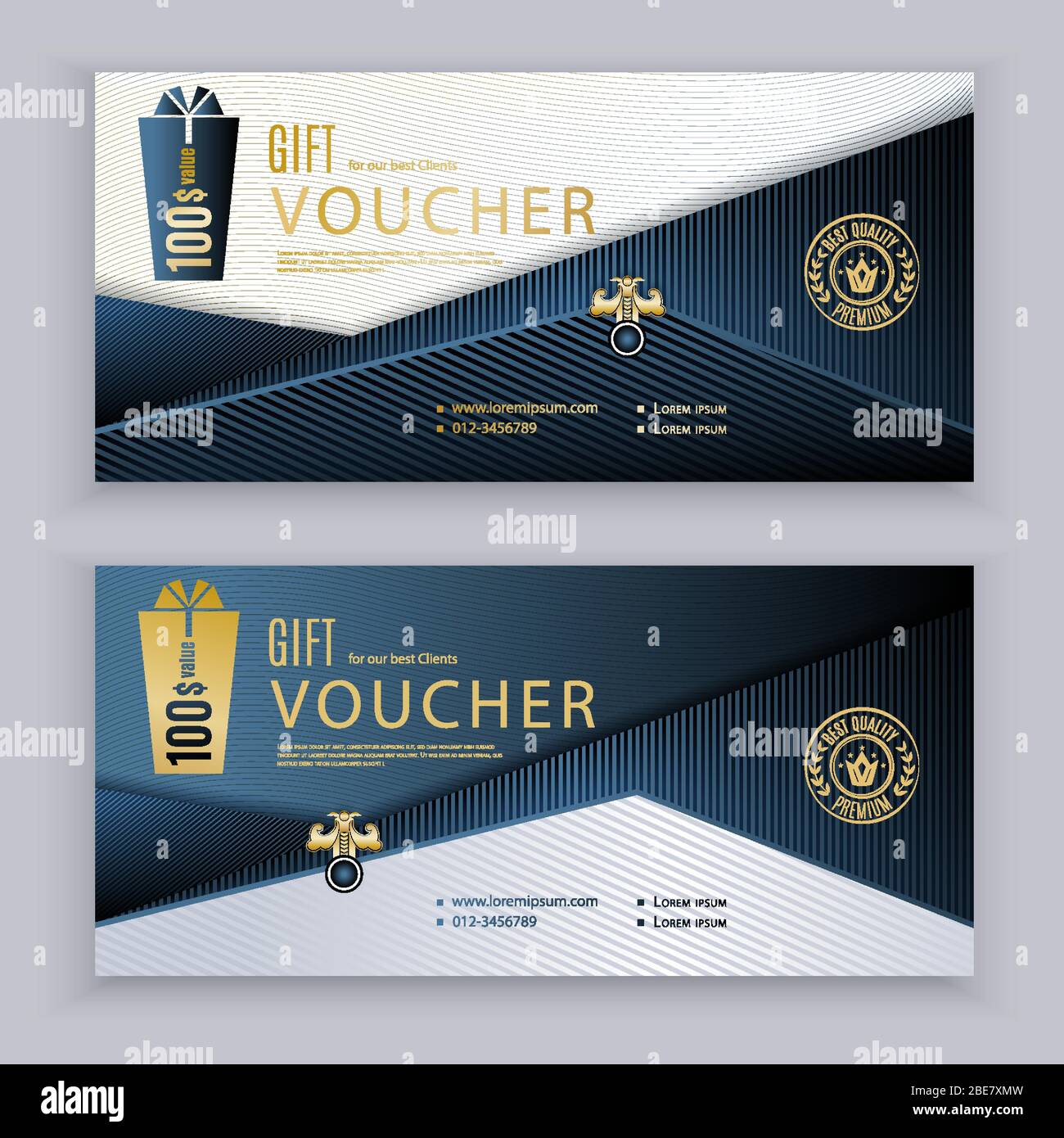 Vector gift triangle voucher template. Universal flyer for business ...
