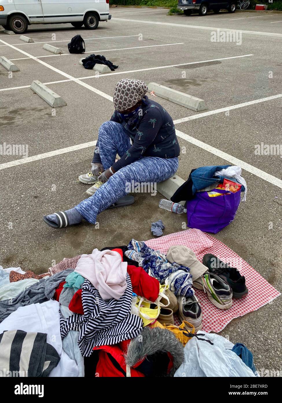 April 12, 2020, Santa Barbara, California, U.S: On Easter Sunday, the ...