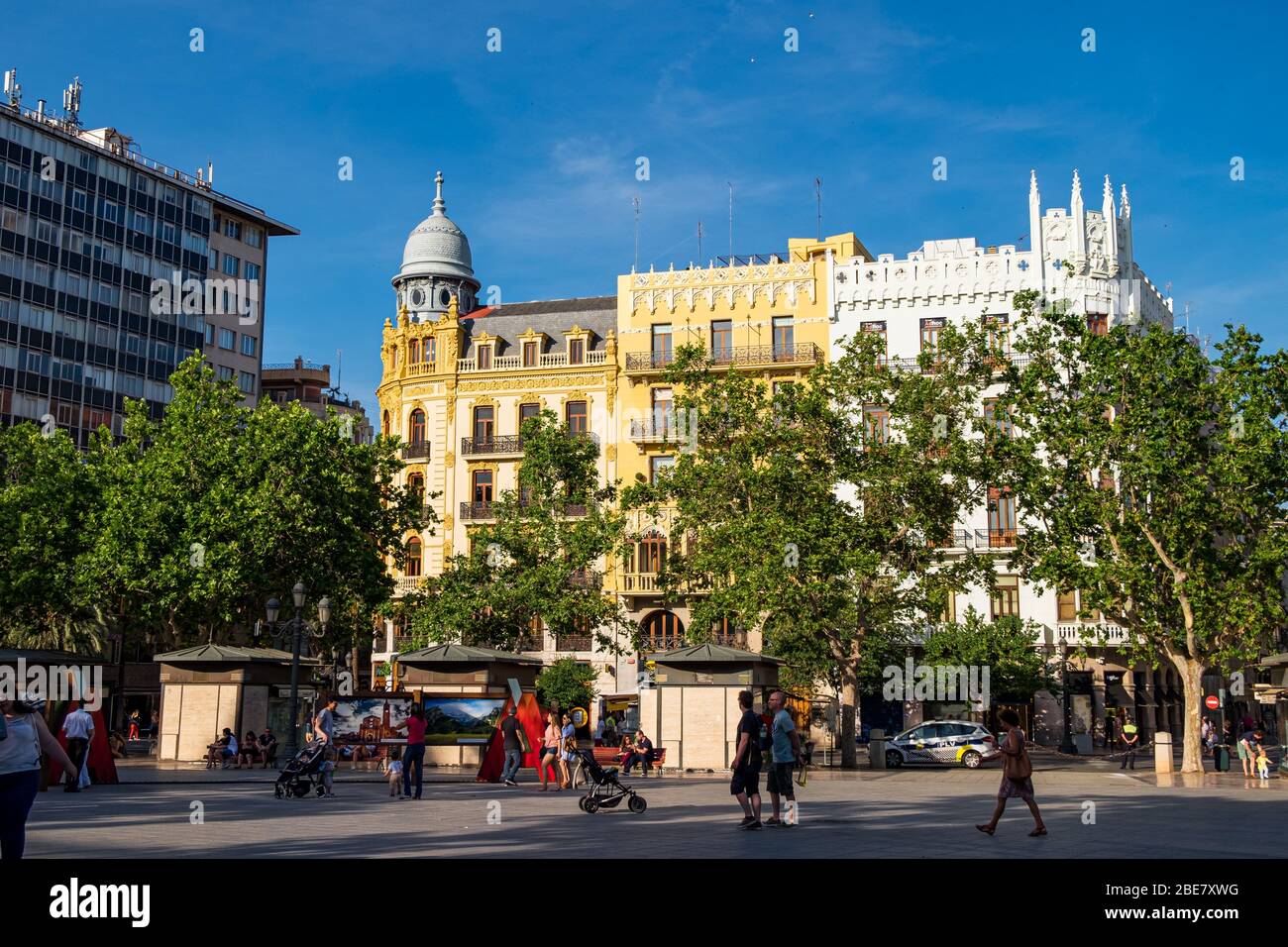 The historical center of Valencia city, Spain Stock Photo - Alamy