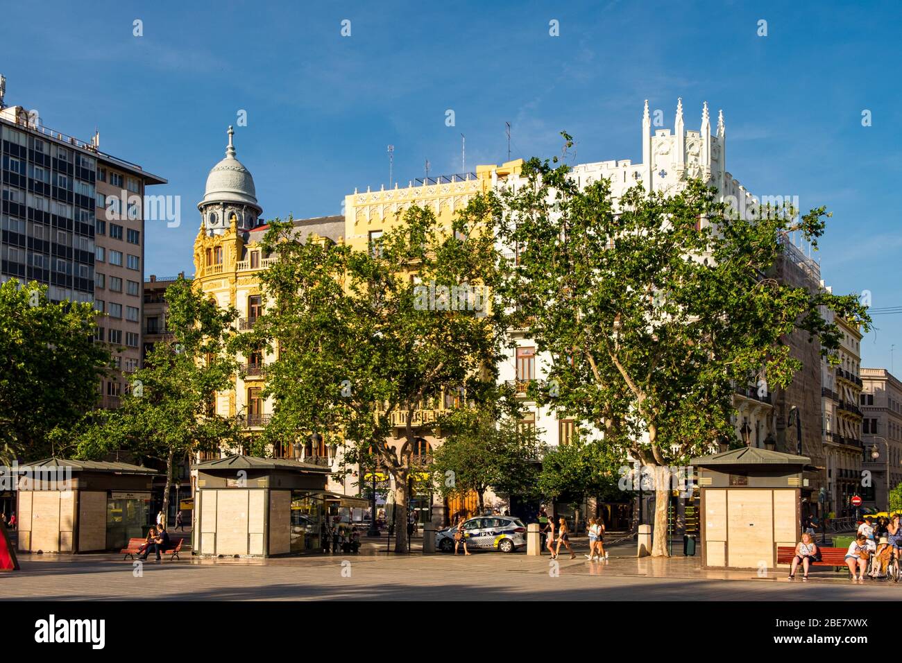 The historical center of Valencia city, Spain Stock Photo - Alamy