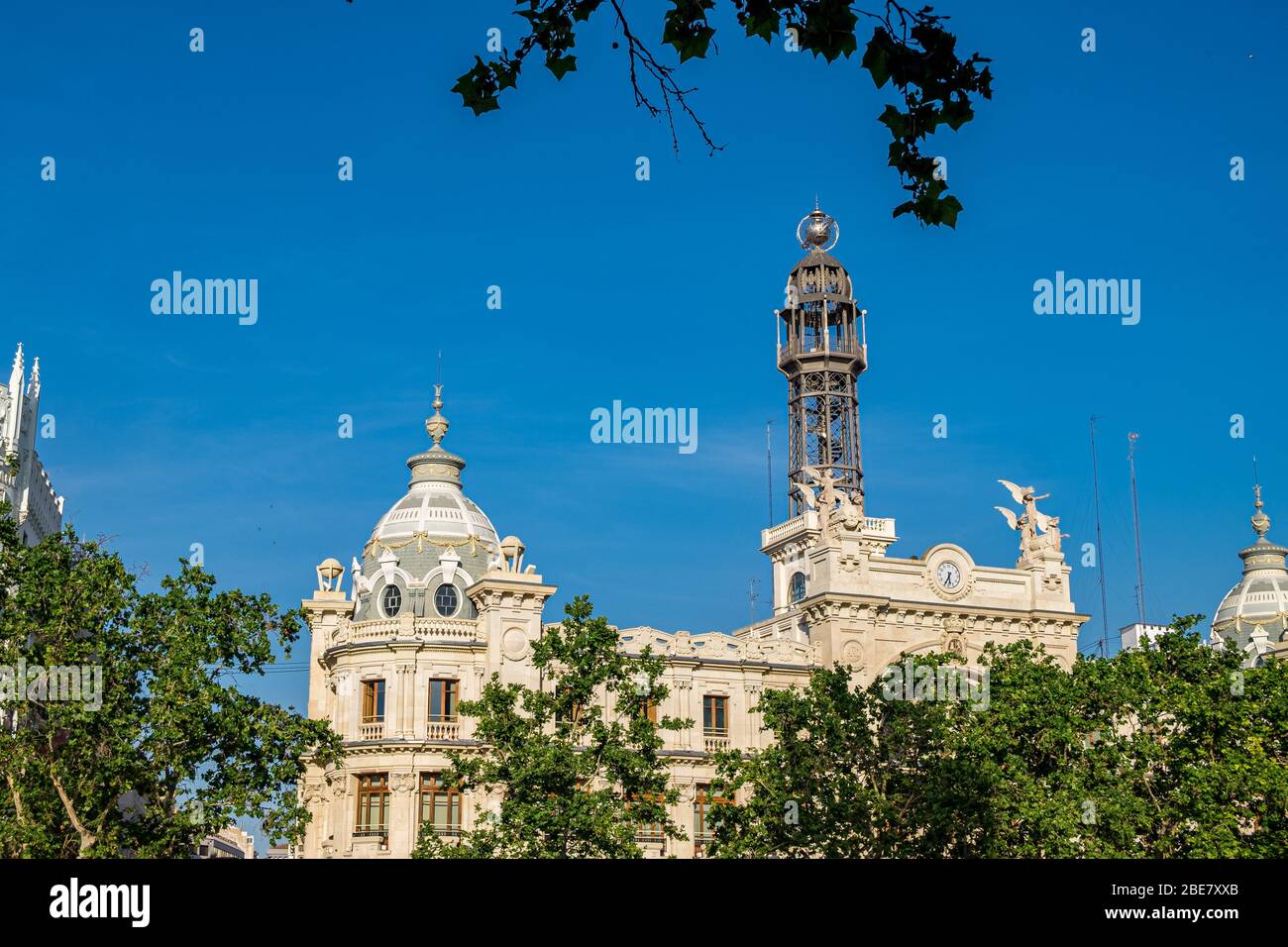 The historical center of Valencia city, Spain Stock Photo - Alamy