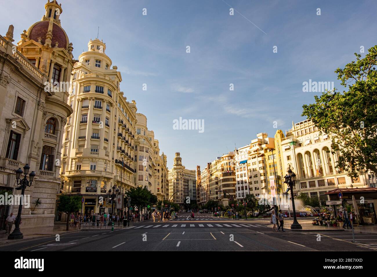 The historical center of Valencia city, Spain Stock Photo - Alamy