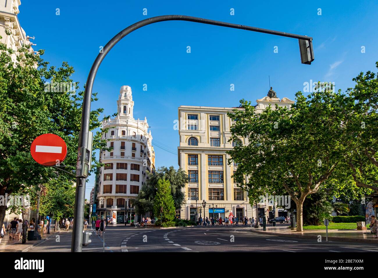 The historical center of Valencia city, Spain Stock Photo - Alamy