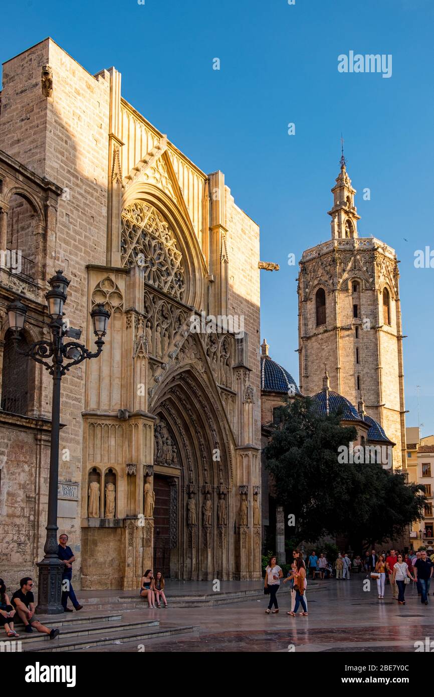 The historical center of Valencia city, Spain Stock Photo - Alamy