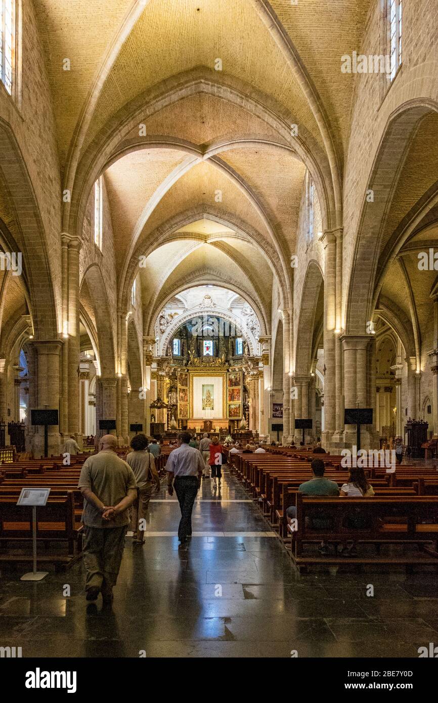 The historical center of Valencia city, Spain Stock Photo - Alamy