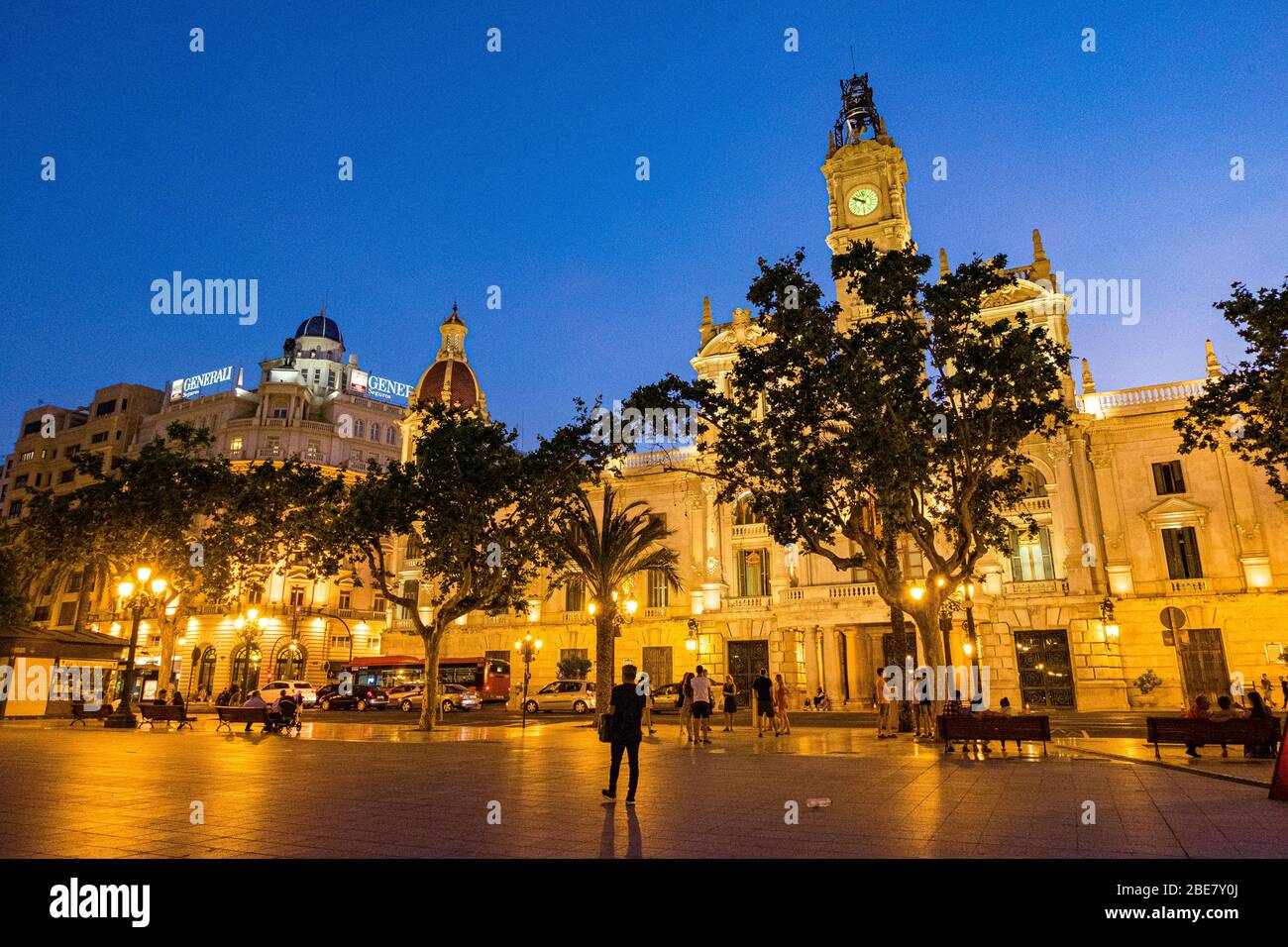The historical center of Valencia city, Spain Stock Photo - Alamy