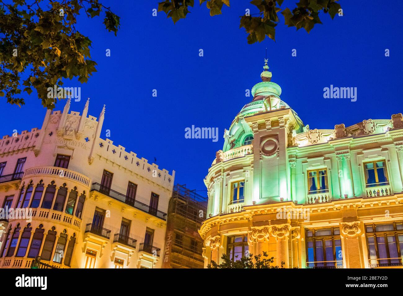 The historical center of Valencia city, Spain Stock Photo - Alamy