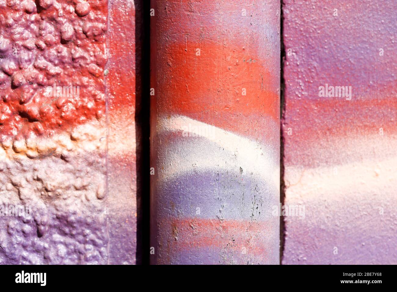 old colorful water pipe made of metal Stock Photo - Alamy