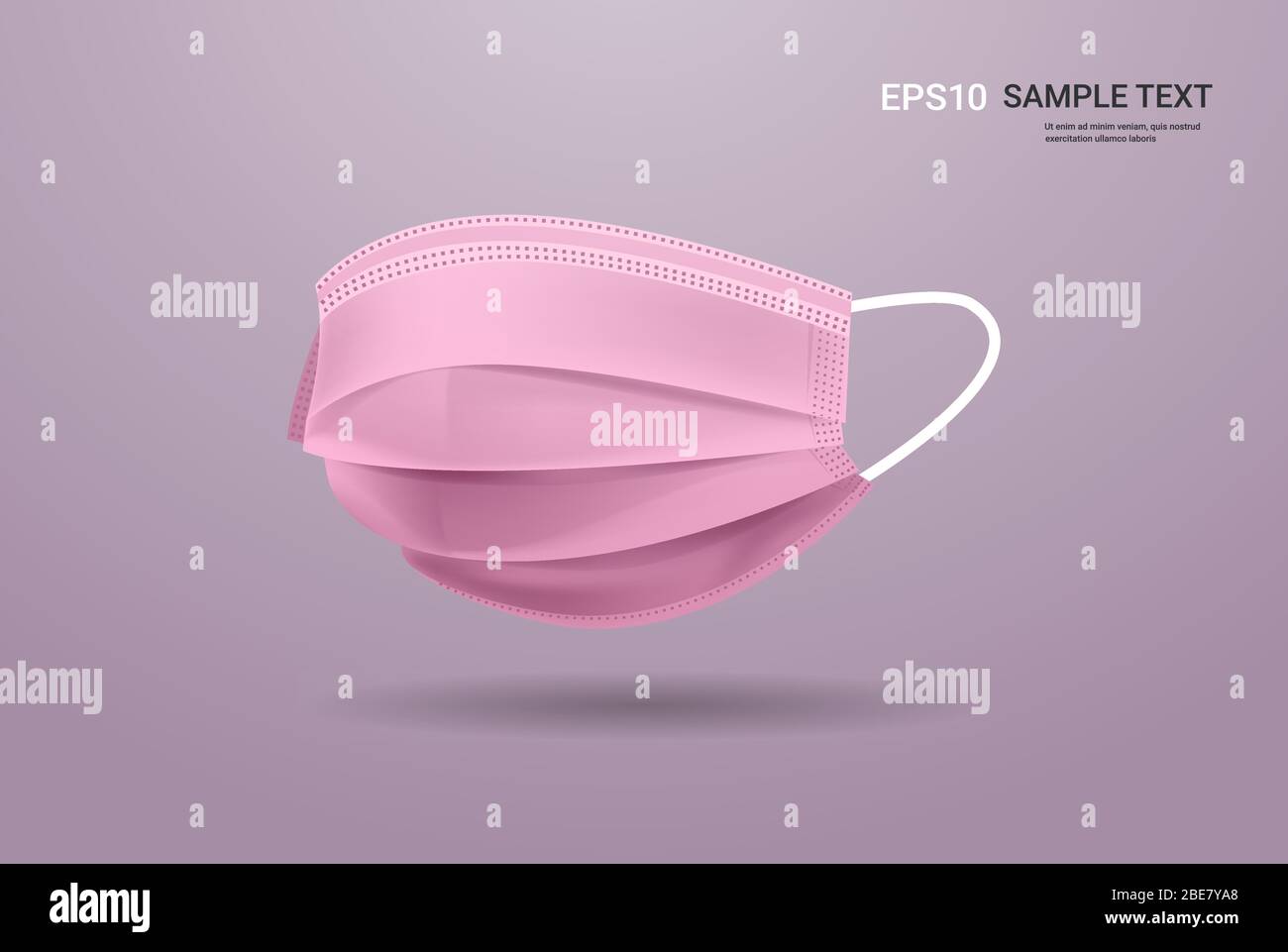 pink antiviral medical respiratory protection face mask coronavirus ...