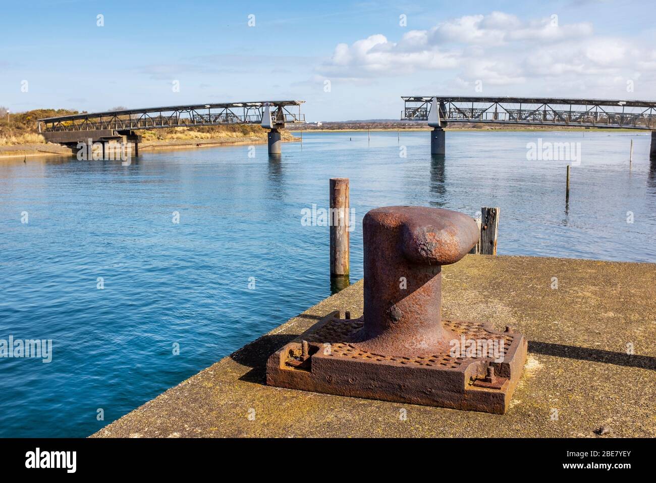 River Irvine at Irvine harbour as part of the Ardeer Peninsula ...
