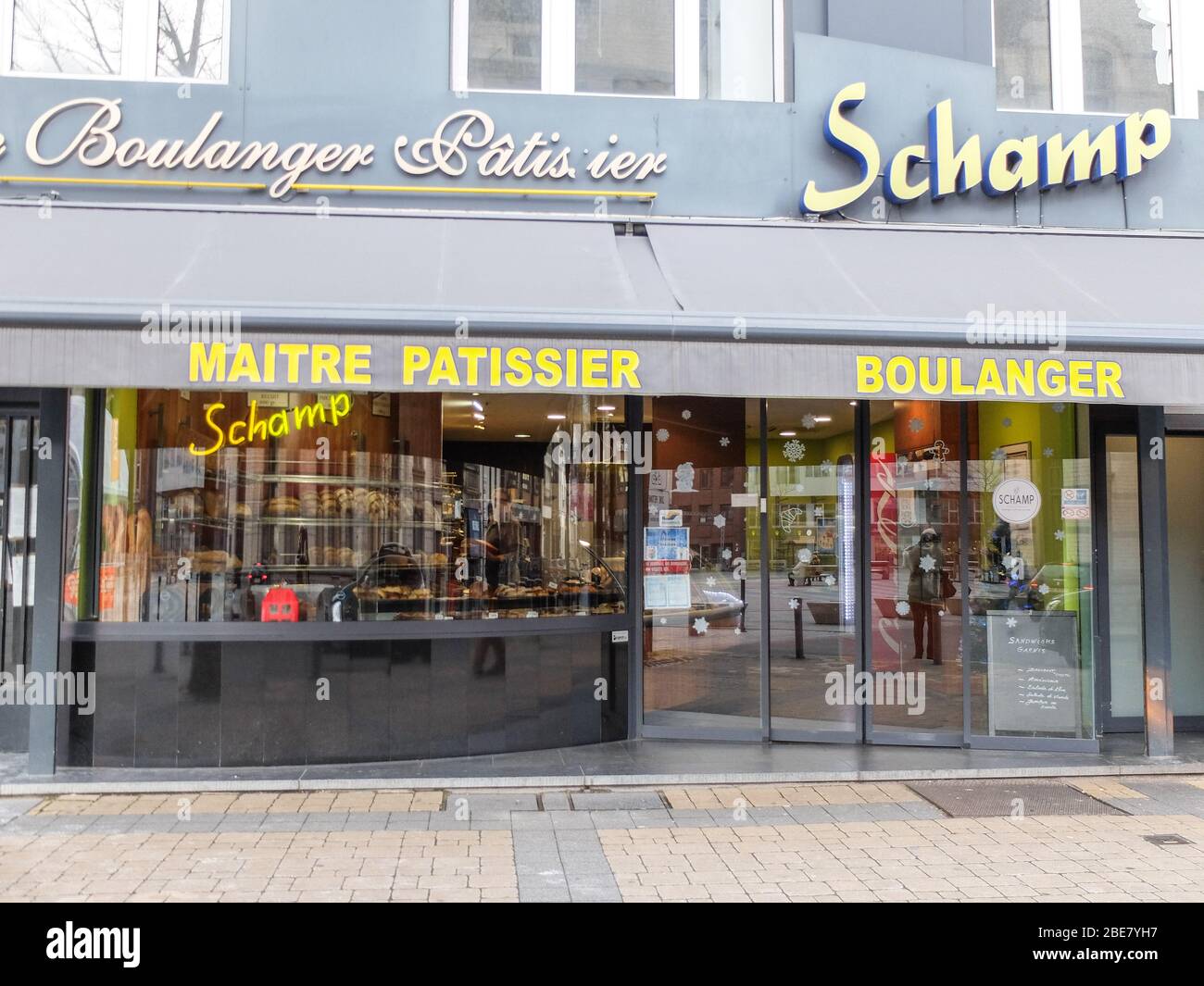 Boulangerie Pâtisserie Schamp in Charleroi, Belgium Stock Photo - Alamy