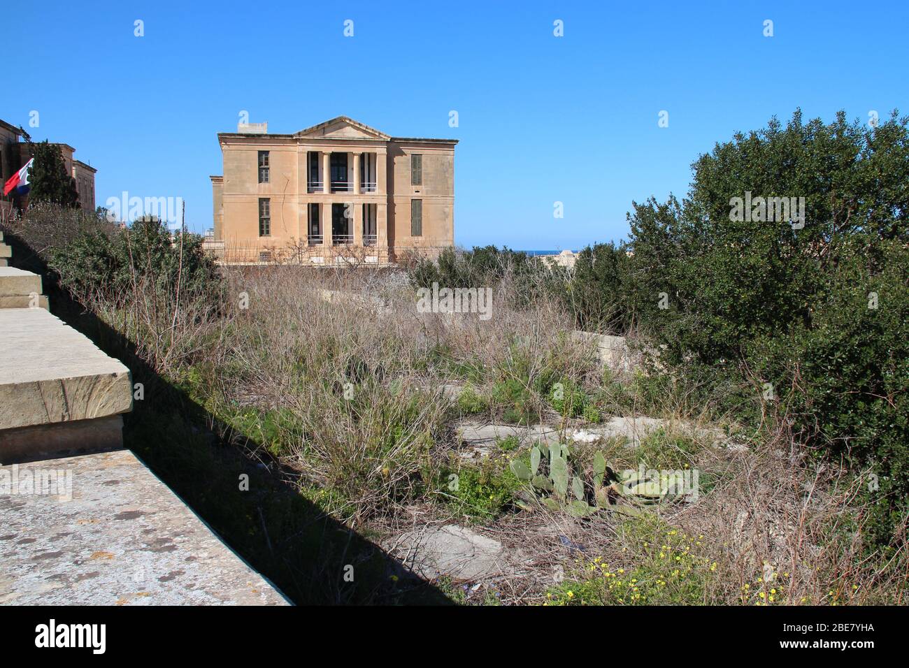 building (villa ?) in kalkara (malta Stock Photo - Alamy