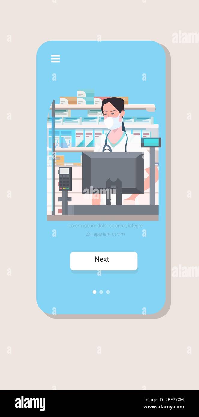 Pharmacy counter Stock Vector Images - Alamy