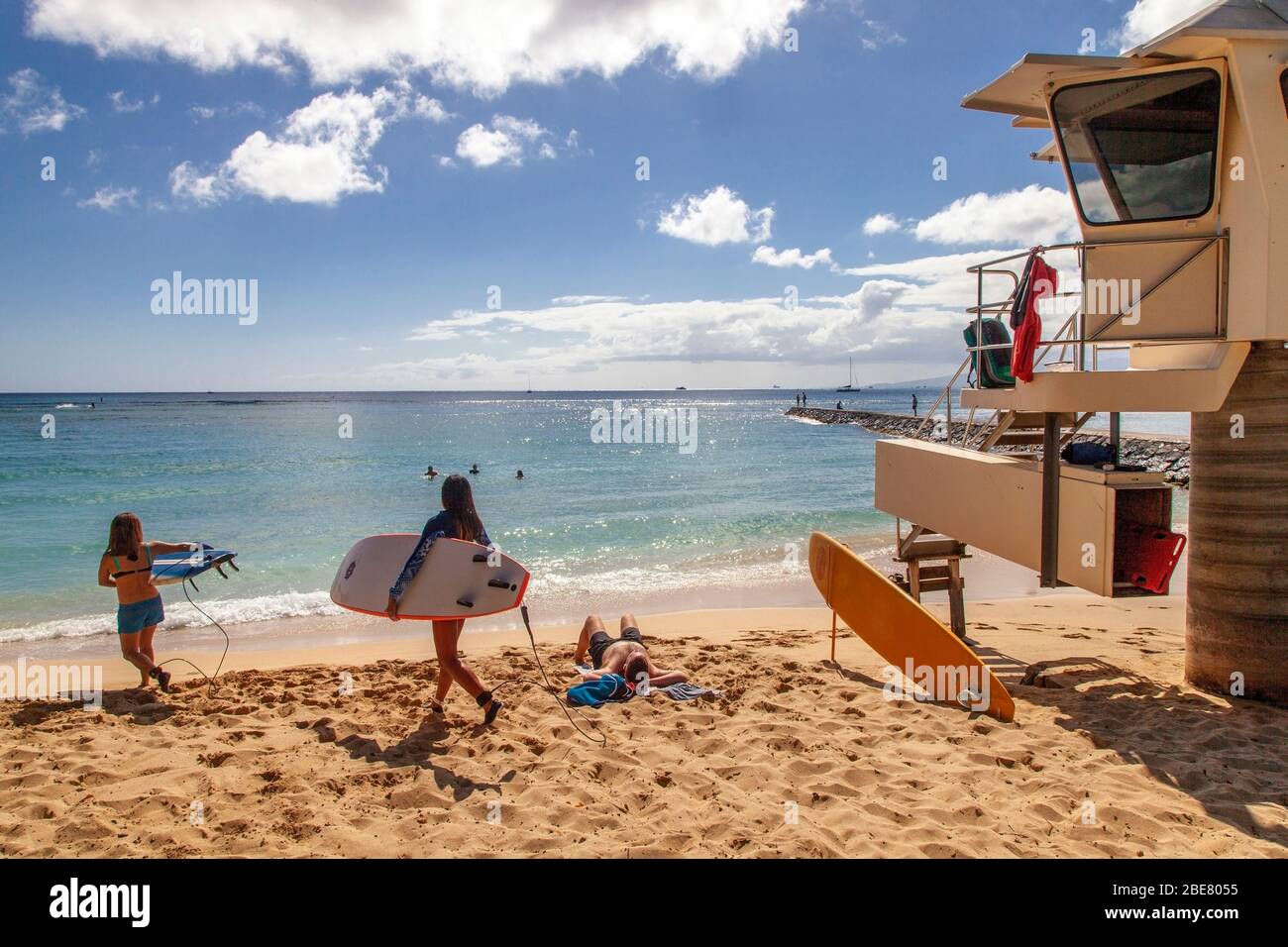 Girls surf board hi-res stock photography and images - Alamy